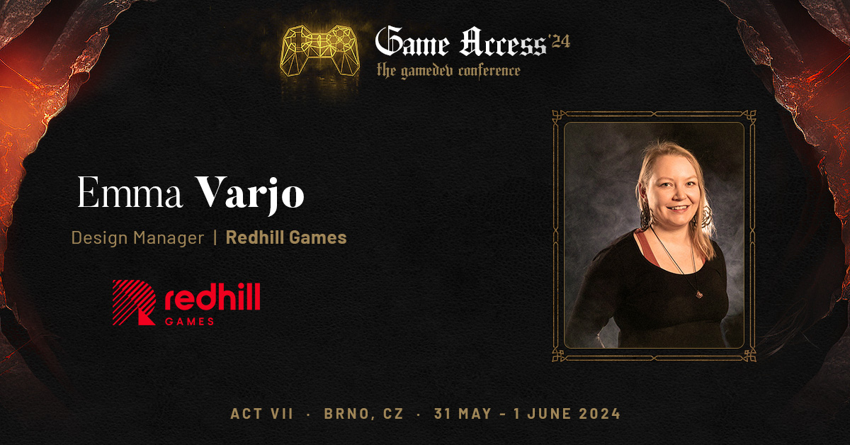 Emma Varjo at Game Access Conference '24 | Brno, Czech Republic