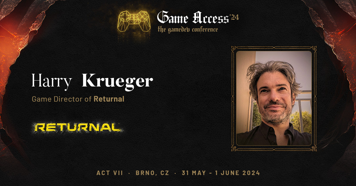 Harry Krueger at Game Access Conference '24 | Brno, Czech Republic