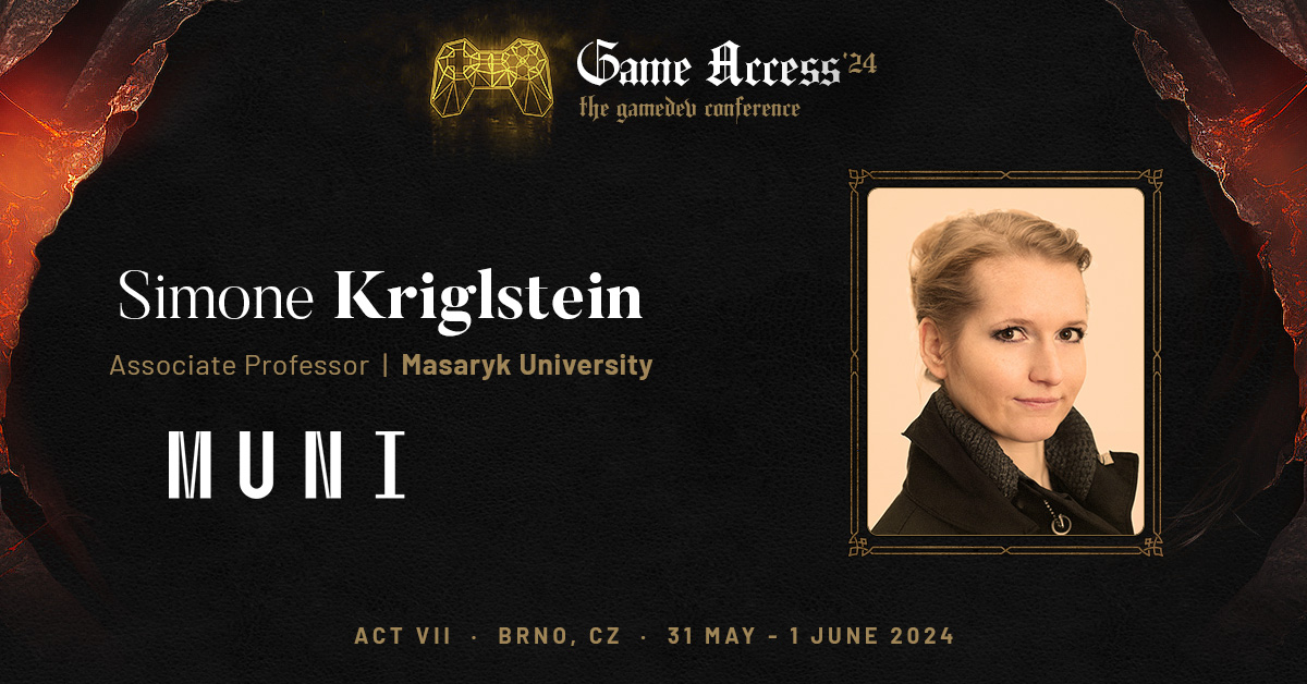 Simone Kriglstein at Game Access Conference '24 | Brno, Czech Republic